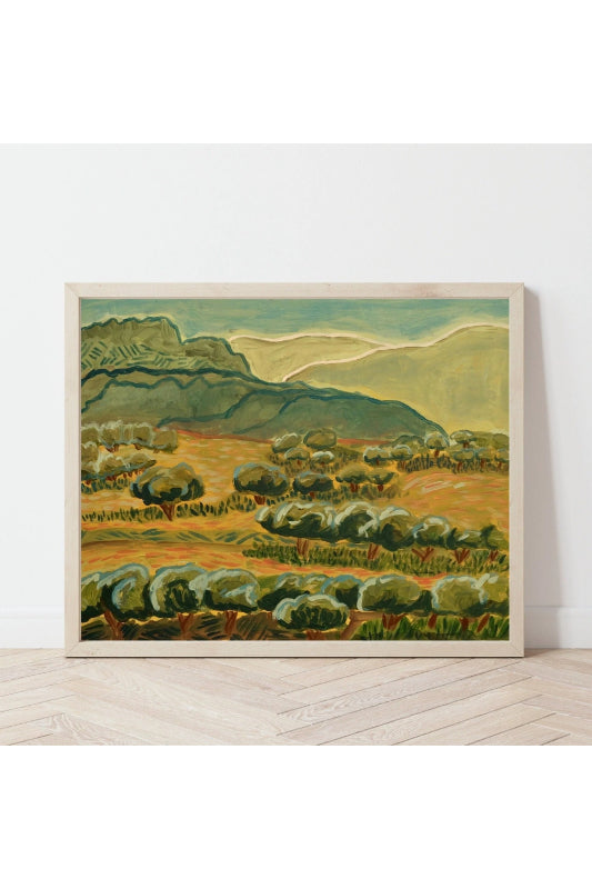 Summer Hill Country Ranch Print | El Baker – WildflowersATX